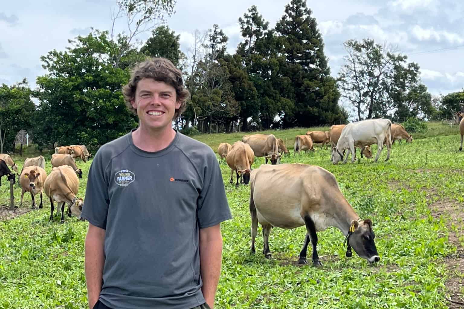Michael Phillips, Oliver Sandbrook and Andrew Evans of Waka Dairies ...